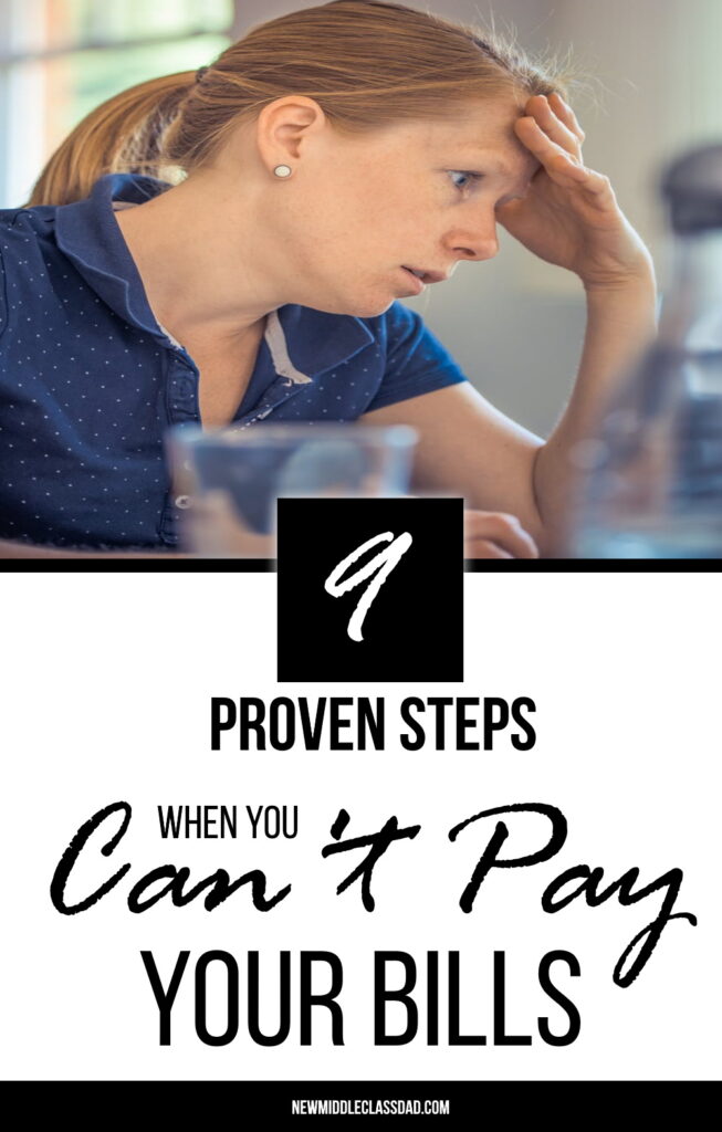 When I Can't Pay My Bills - 9 Crucial Steps You Can Take