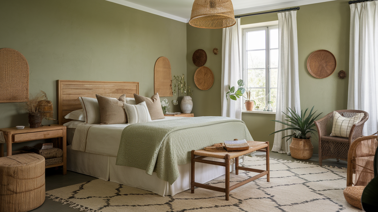35 Stunning Sage Green Boho Bedroom Ideas for Modern Decor